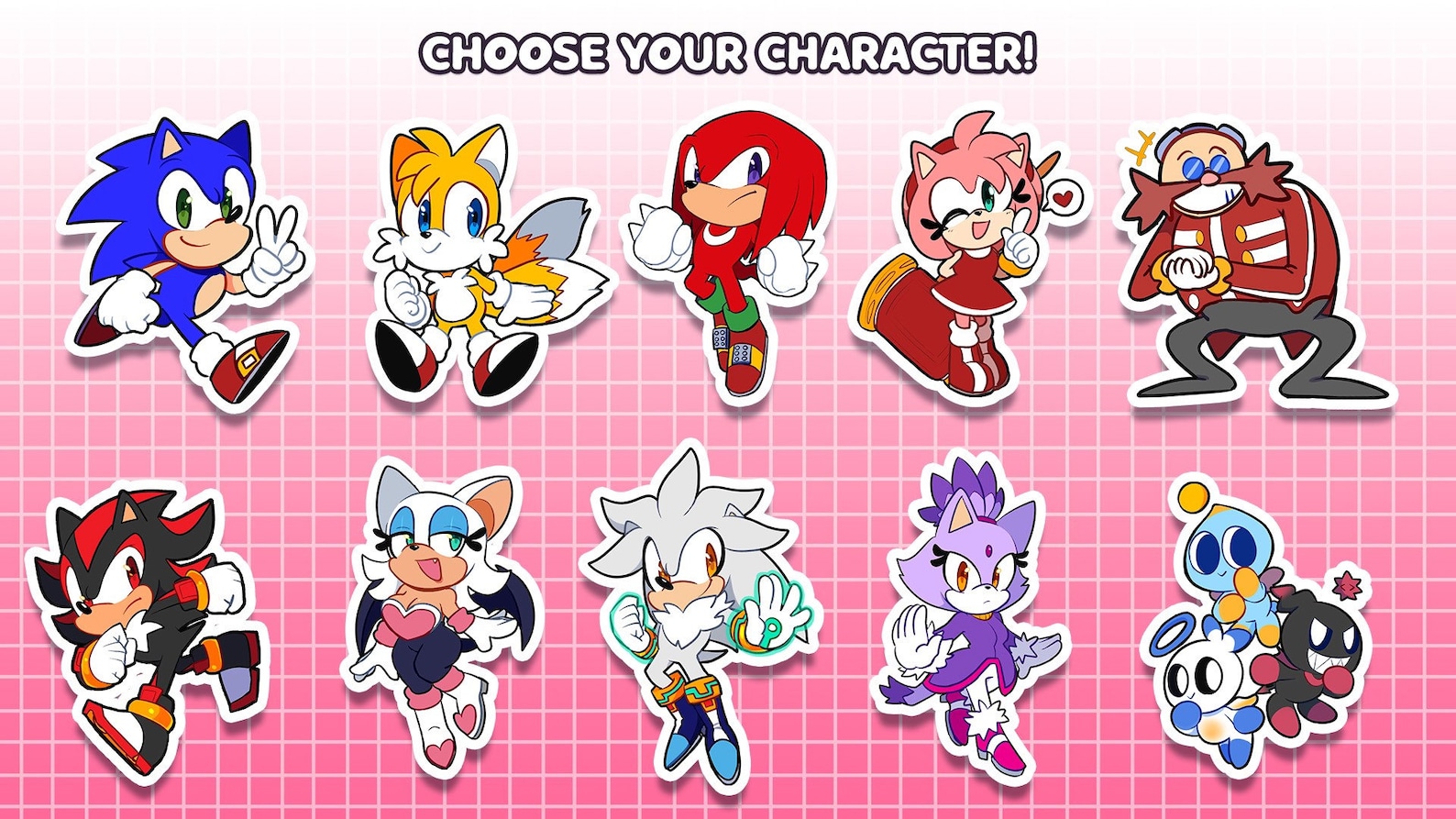 Pegatinas de personajes de Sonic | Etsy