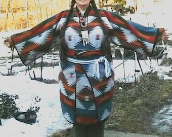 Native Wool Coat - Etsy