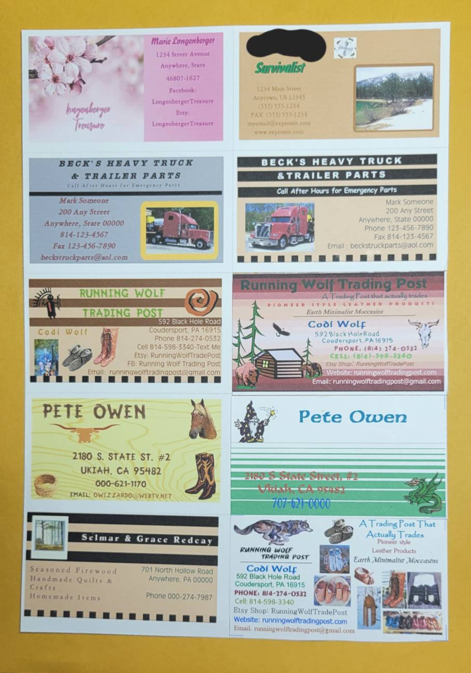 Business/id Cards - Etsy
