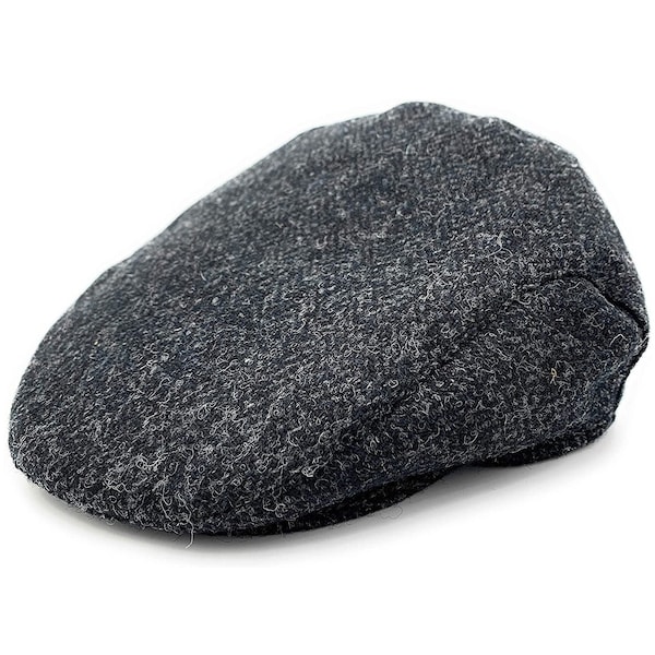 Charcoal Gray Flat Cap - Etsy