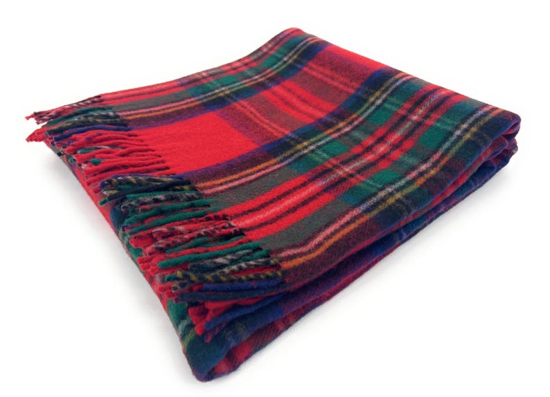 Royal Stewart Tartan 100% New Wool Blanket Throw Brand New - Etsy