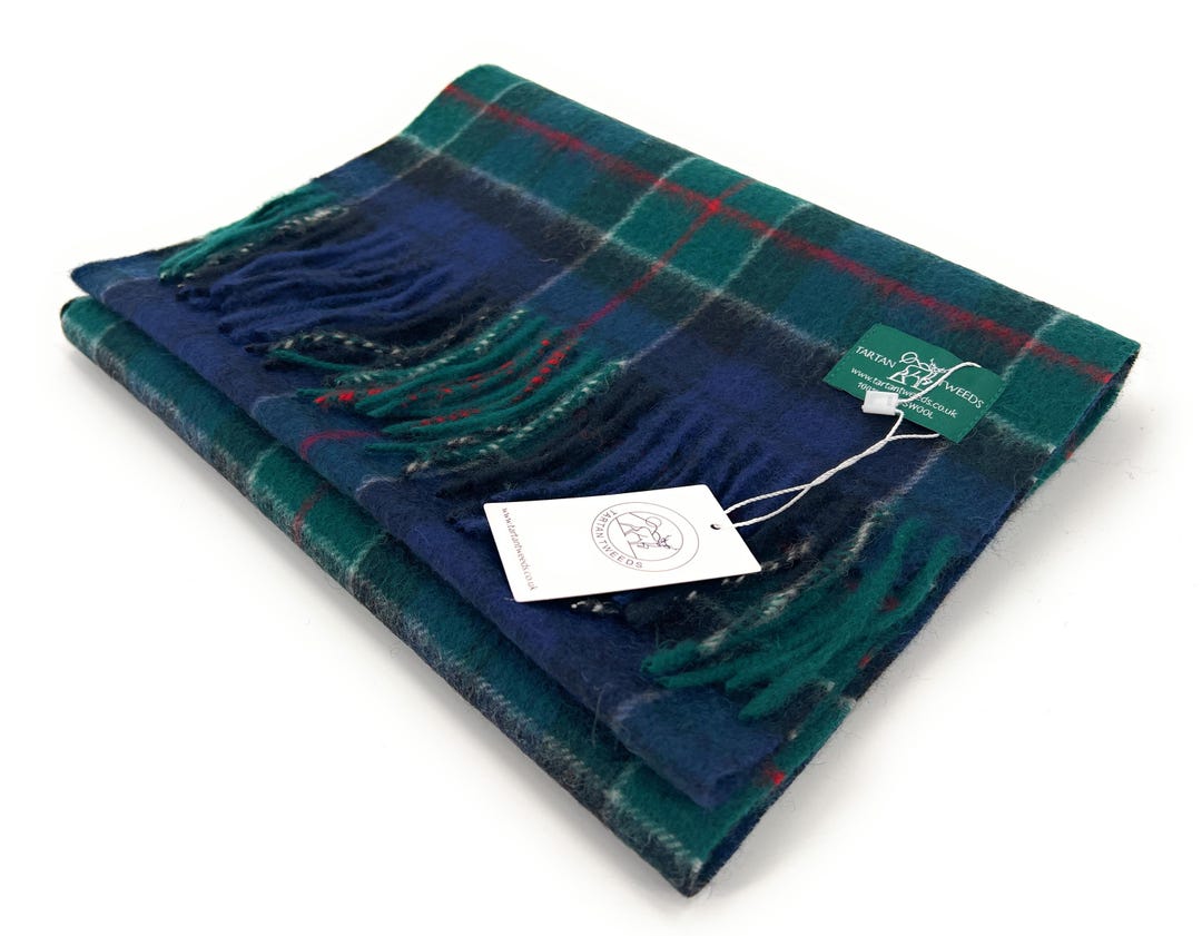 Colquhoun Modern Tartan Scottish Large Clan Scarf 100% Lambswool Unisex ...