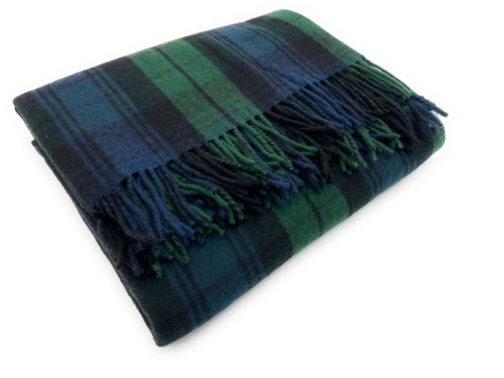 Black Watch 100% New Wool Tartan Blanket Throw Brand New - Etsy