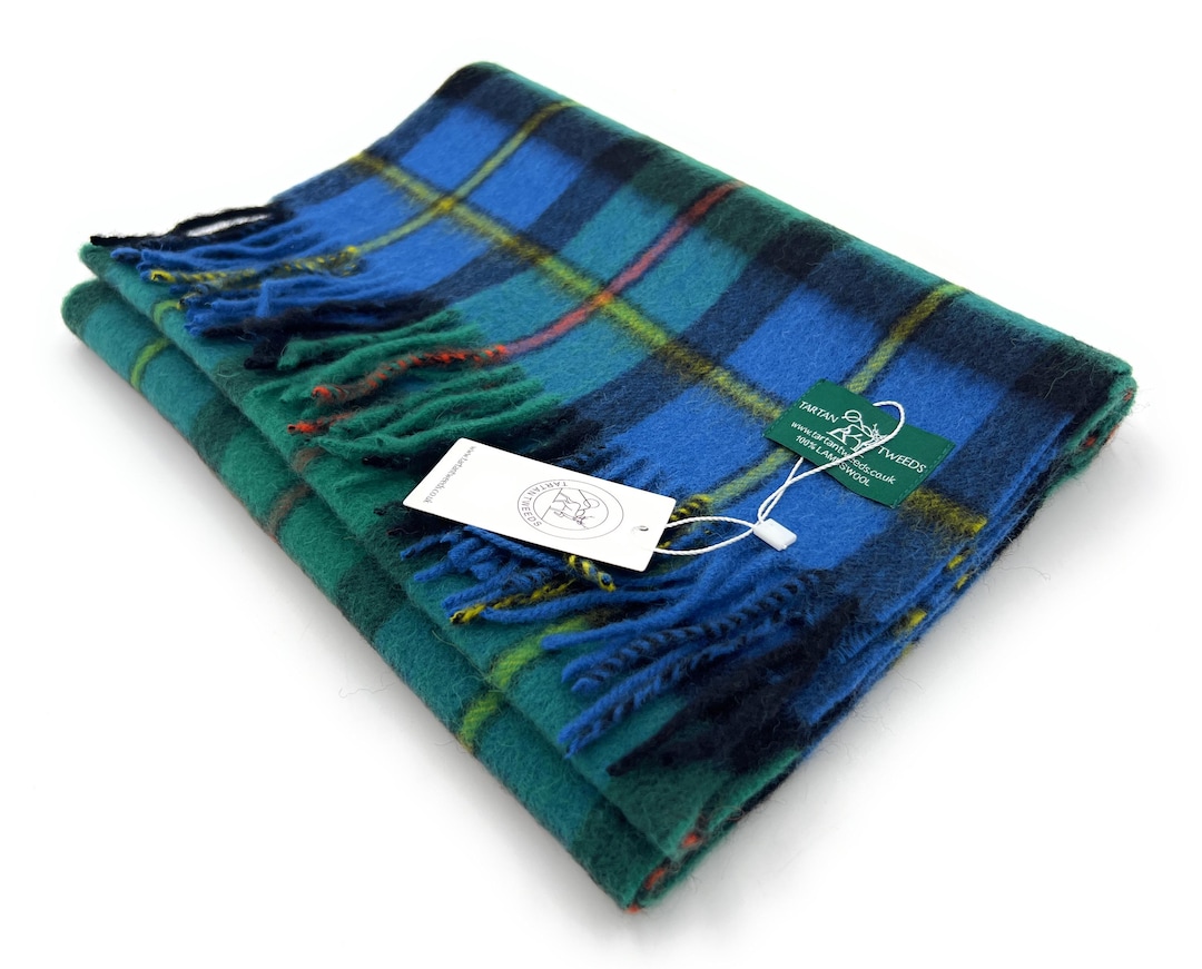 Macleod of Harris Ancient Large Tartan Scottish Clan Scarf 100% ...