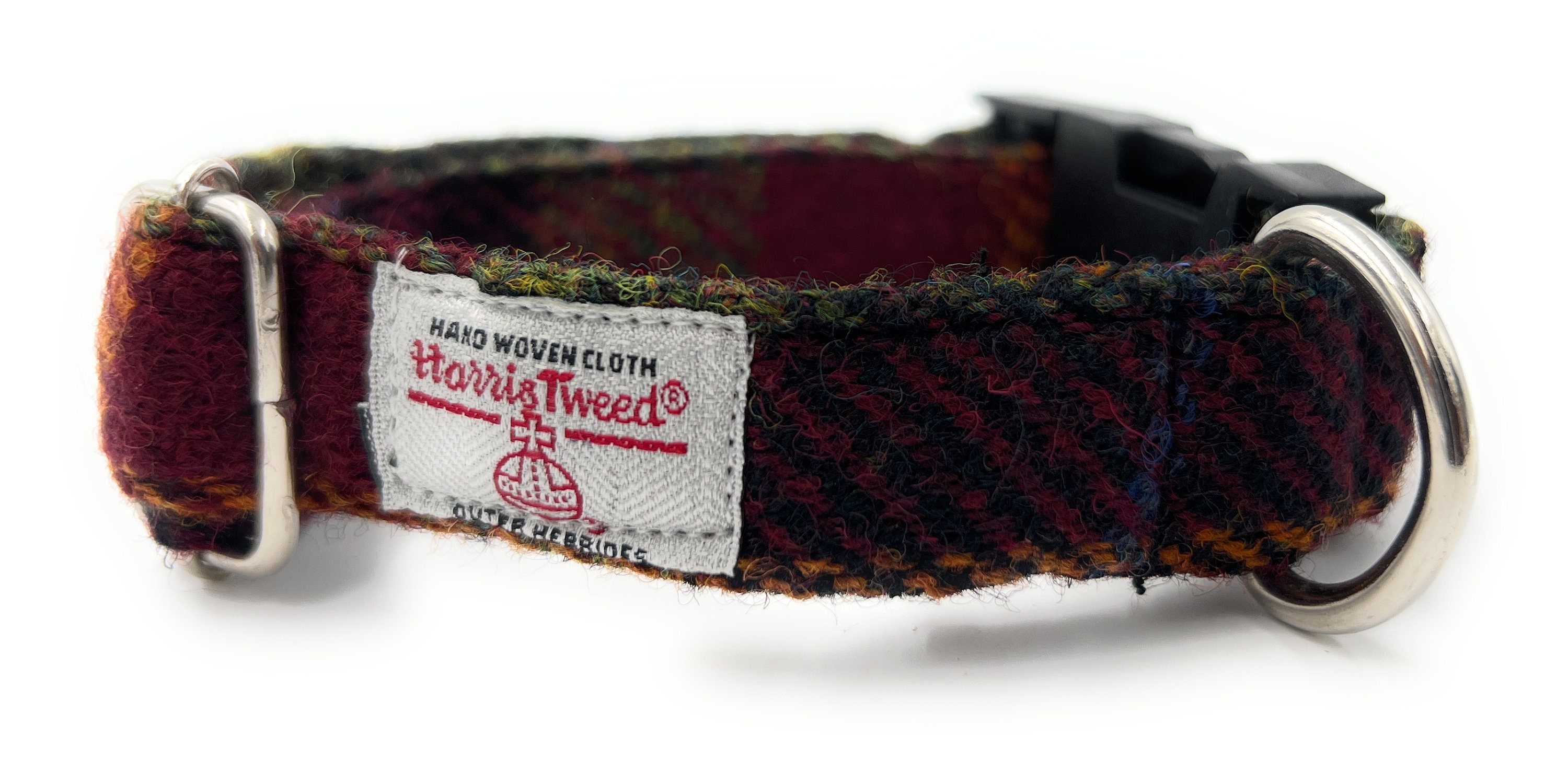 Rust Check Harris Tweed Handmade Dog Collar and Lead Set - Etsy