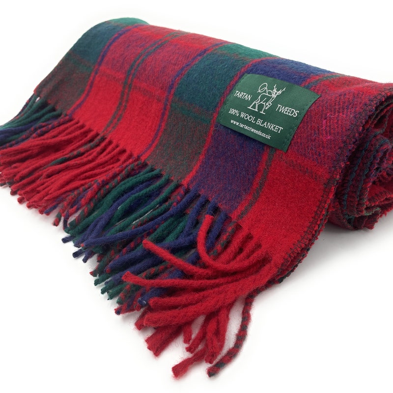 Plaid Dark Green Rug - Etsy UK