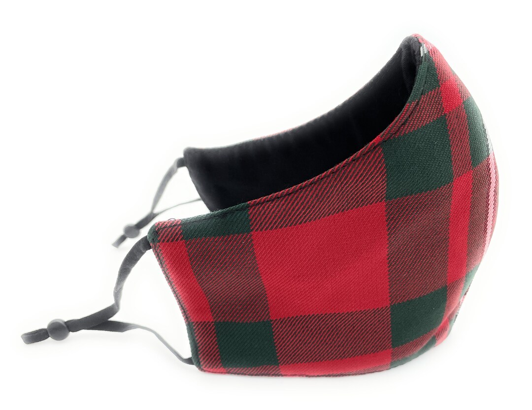Macgregor Tartan Face Cover With Adjustable Straps Triple Layered - Etsy