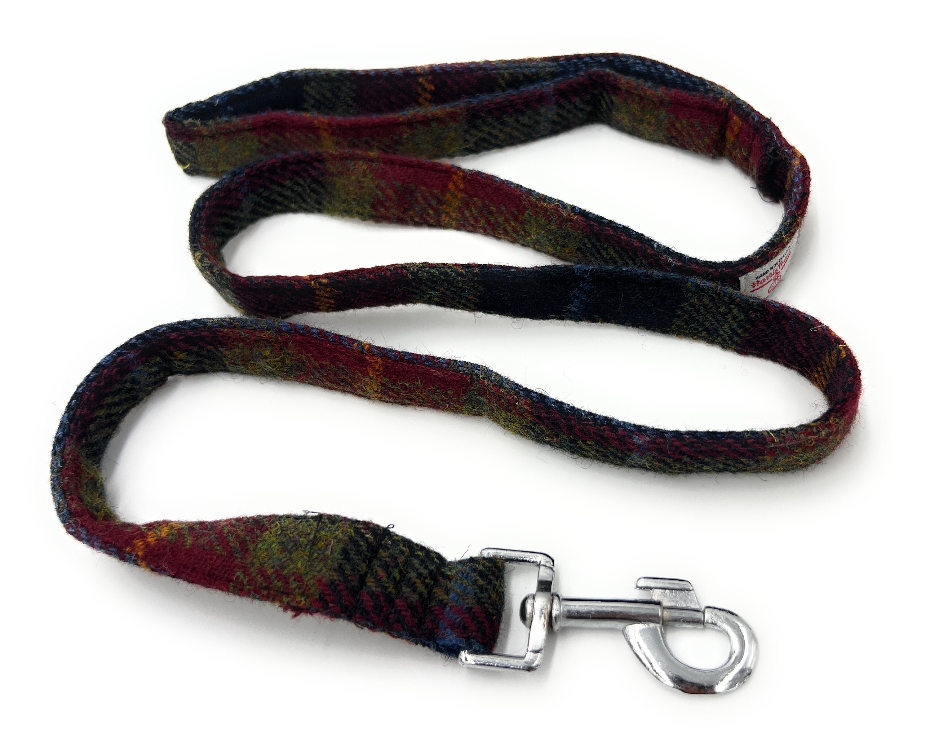 Rust Check Harris Tweed Handmade Dog Collar and Lead Set - Etsy