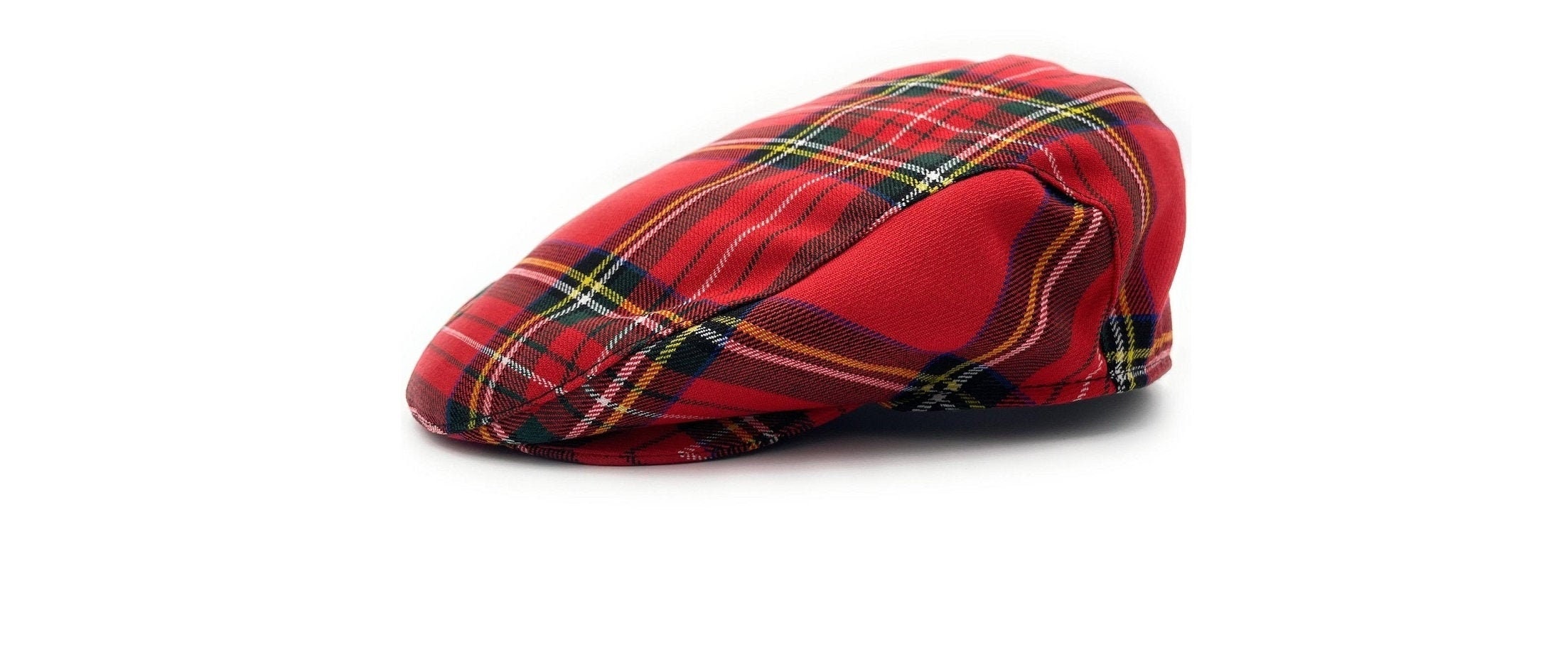 Men's Scottish Royal Stewart Tartan Flat Cap Made in | Etsy