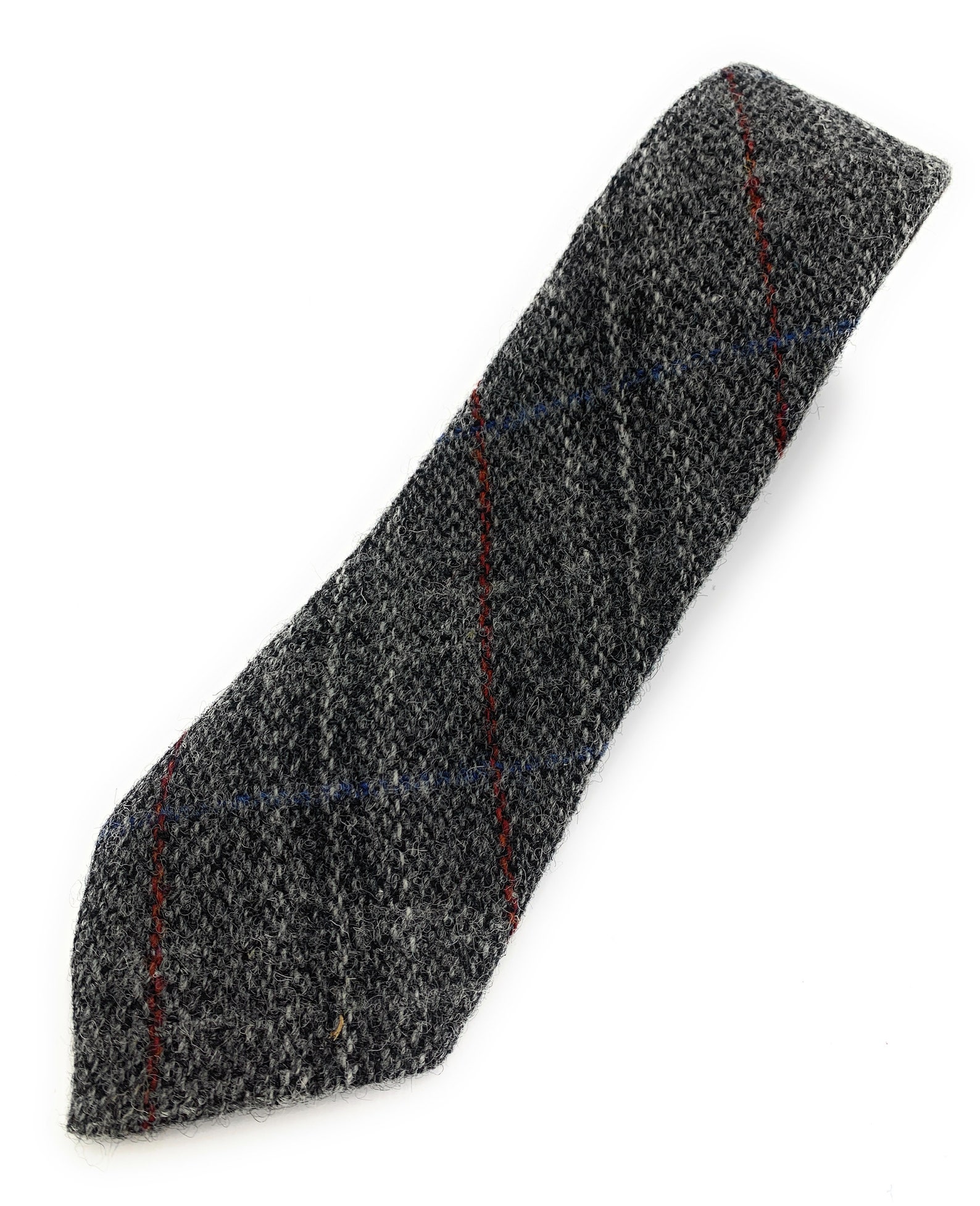 Men's Harris Tweed Tie Grey Check - Etsy