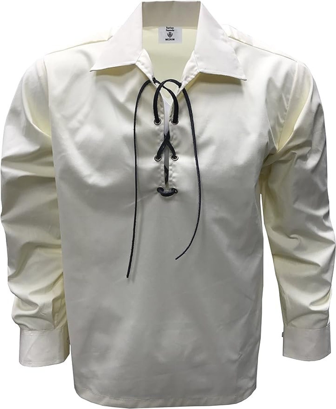 Men's Scottish Jacobite Ghillie Shirt Cream - Etsy