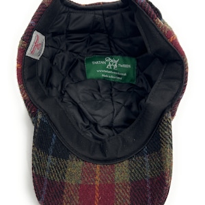 Harris Tweed Rust Check Traditional Golf Baseball Adjustable Cap Hat ...