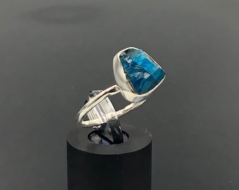 Raw Apatite Ring | Etsy