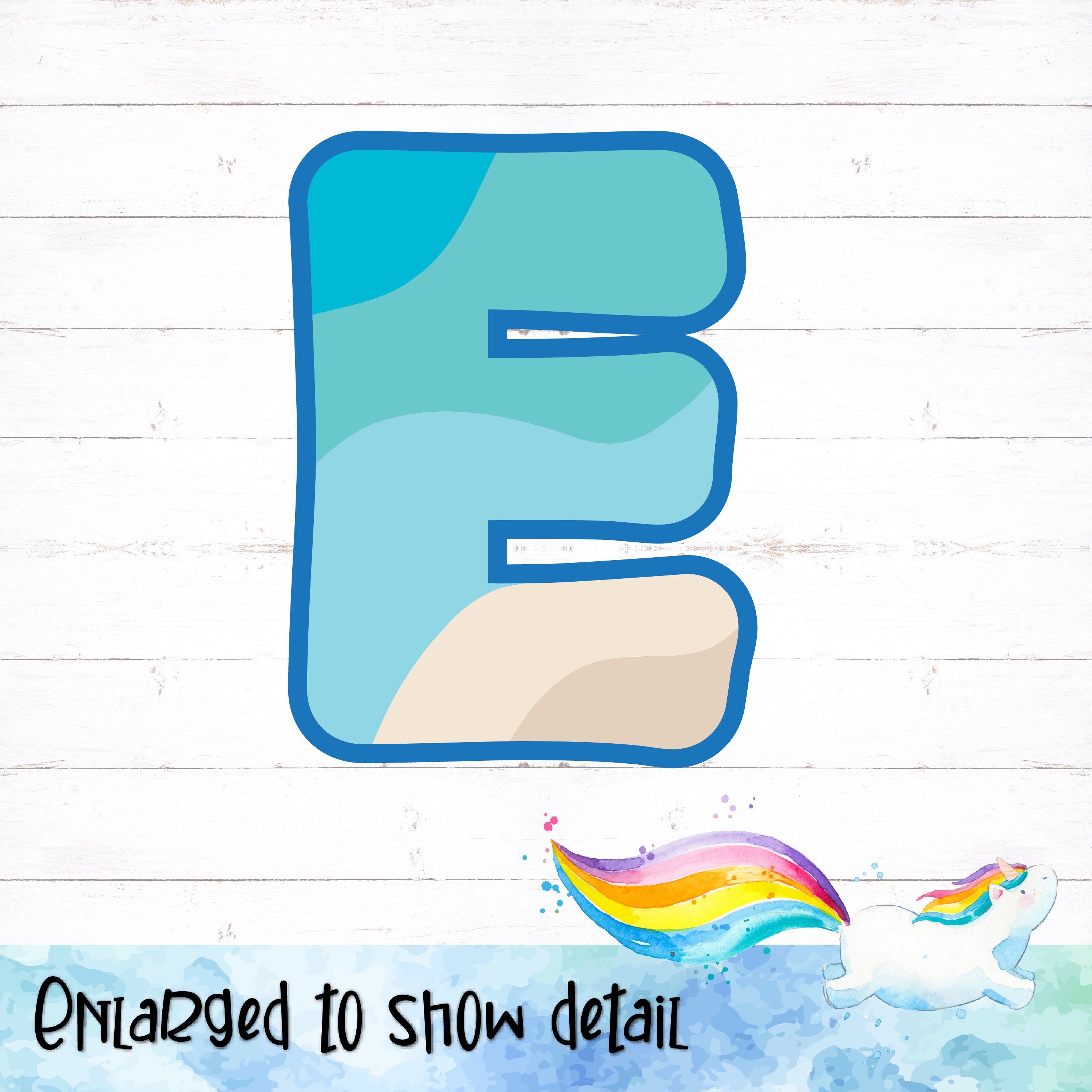 Just Beachy Striped Printable Digital Alphabet Letters, Beach Letters ...