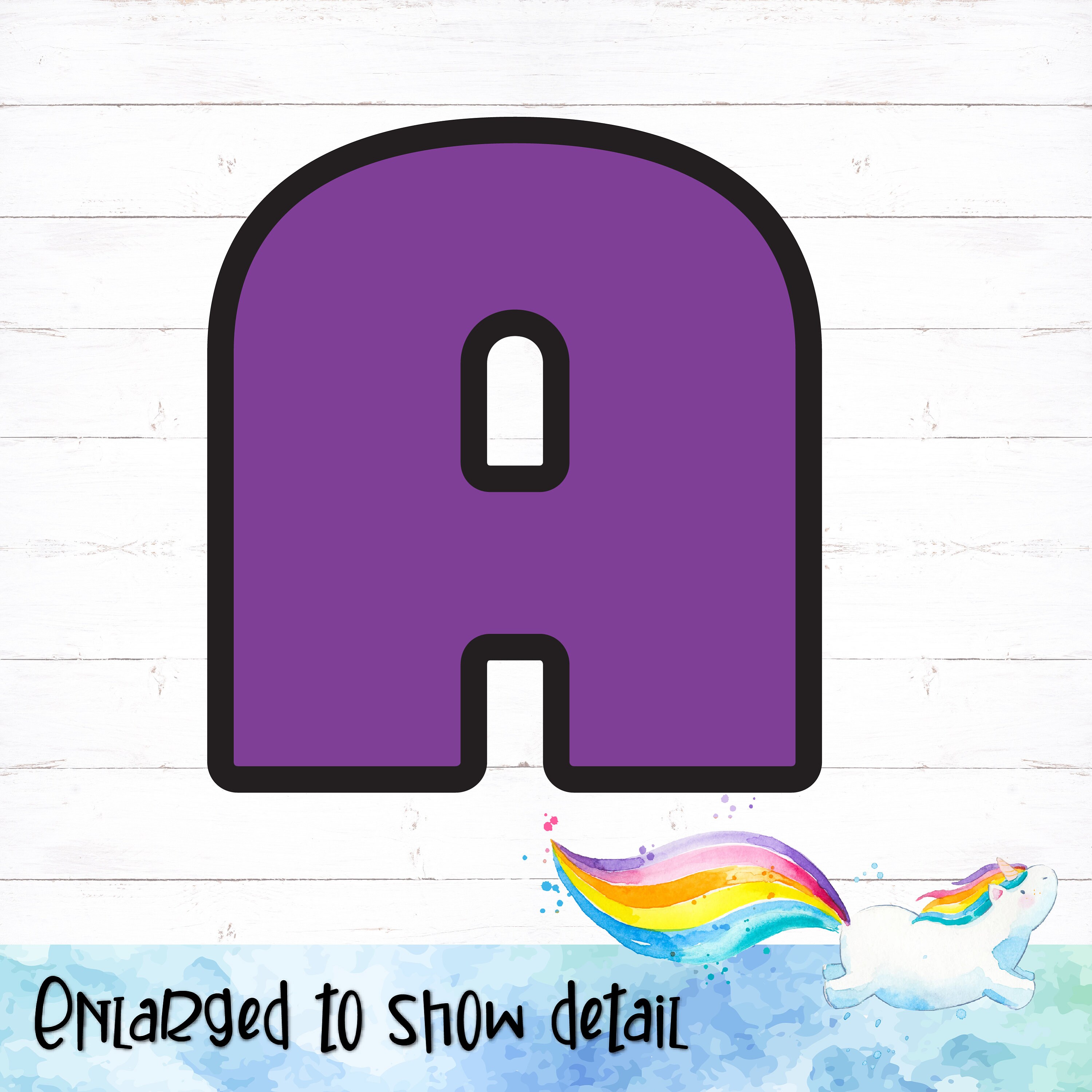 Purple Printable Digital Alphabet Letters Chunky Letters - Etsy