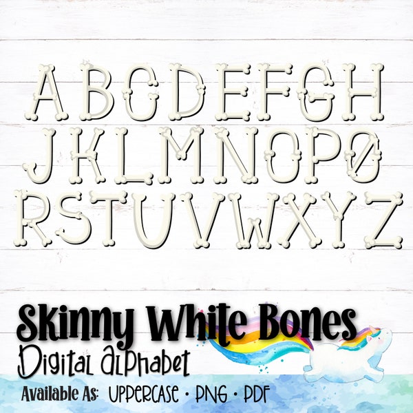 Bone Letters - Etsy