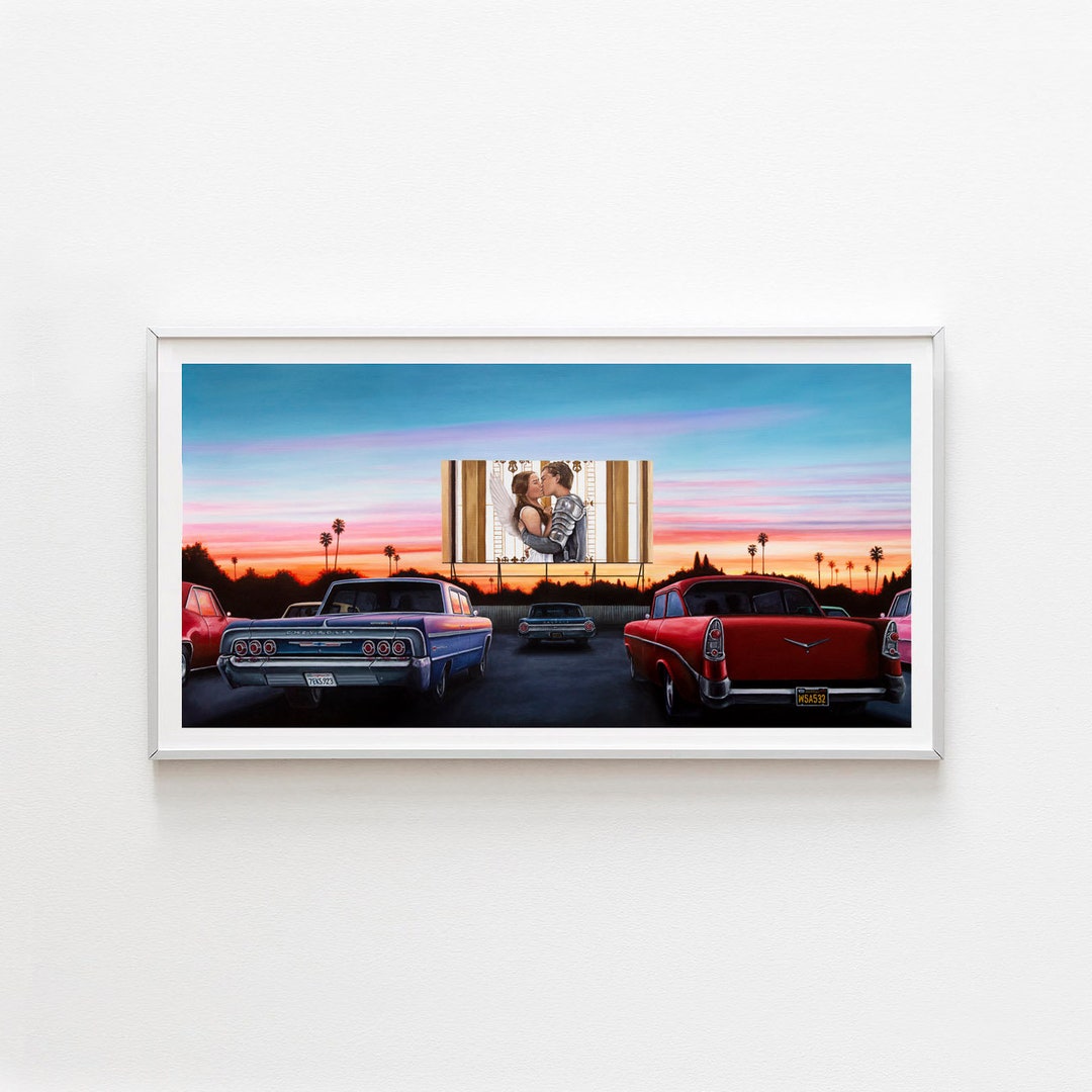 Romeo and Juliet Drive-in Fine Art Print: Baz Luhrmann Film, Classic ...