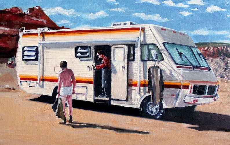 Breaking Bad RV Poster: Walter White & Jesse Pinkman Art - Etsy