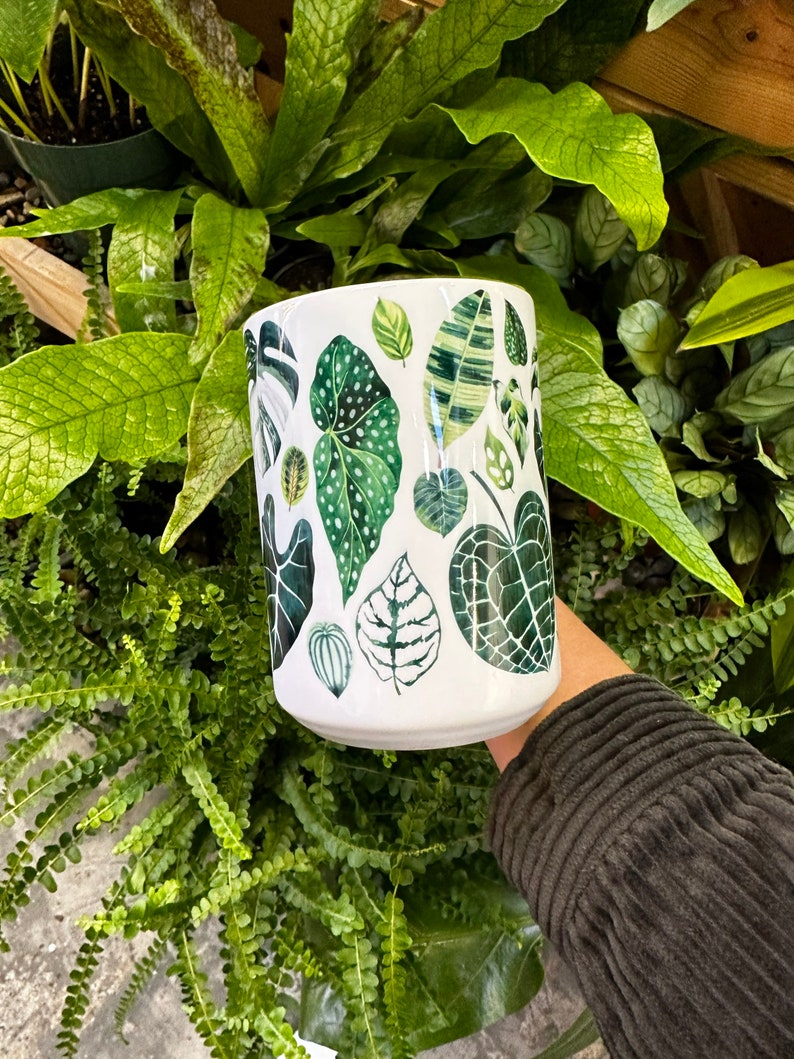 Houseplant Coffee Mug, 15oz Large Mug, Plant Lady Gift, Plant Lover ...