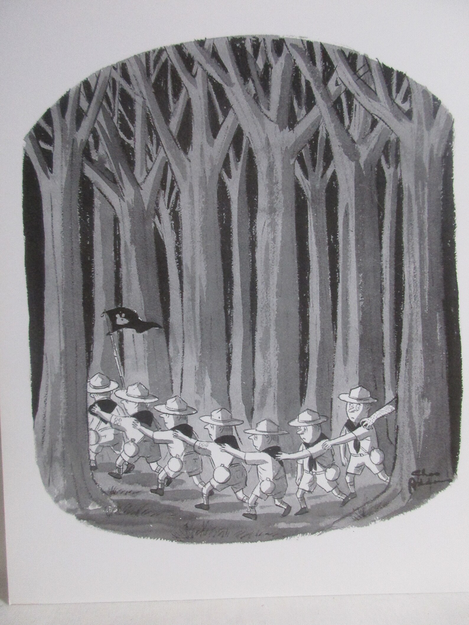 Chas Addams Forest March at Night Calendar Print Addams Family/charles ...