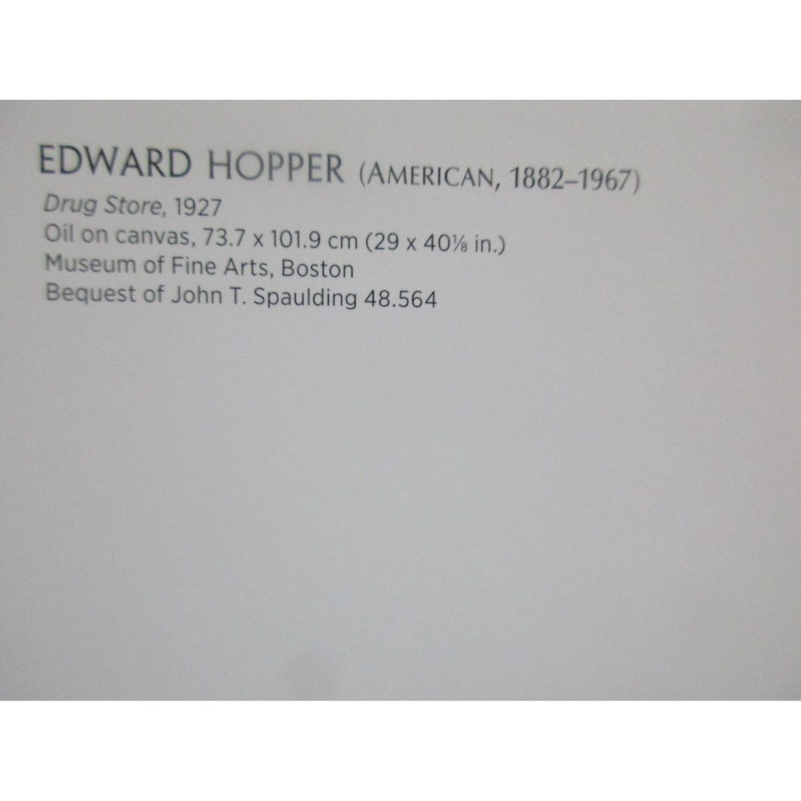 Edward Hopper Art Postcard(american (1882 - 1967) - Drug Store 1927 - Etsy