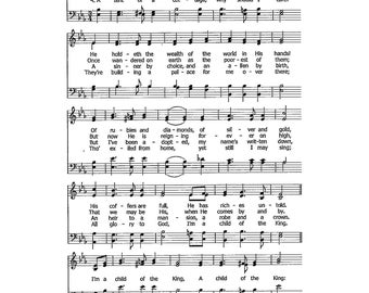The Birthday of a King - Digital Printable Christmas Hymn - Key of A ...