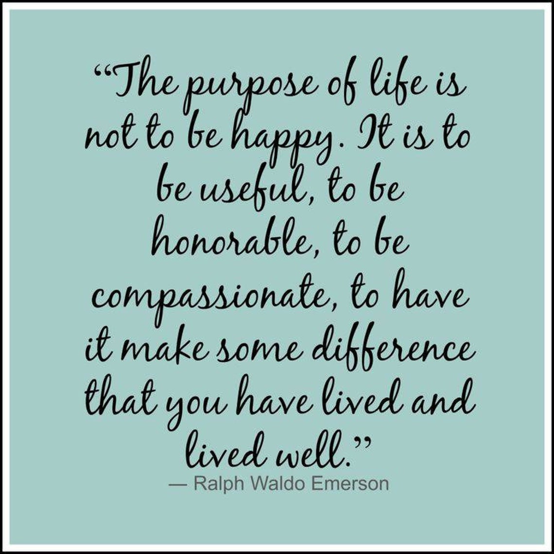 The Purpose of Life - Digital Download Poem by Ralph Waldo Emerson - Etsy