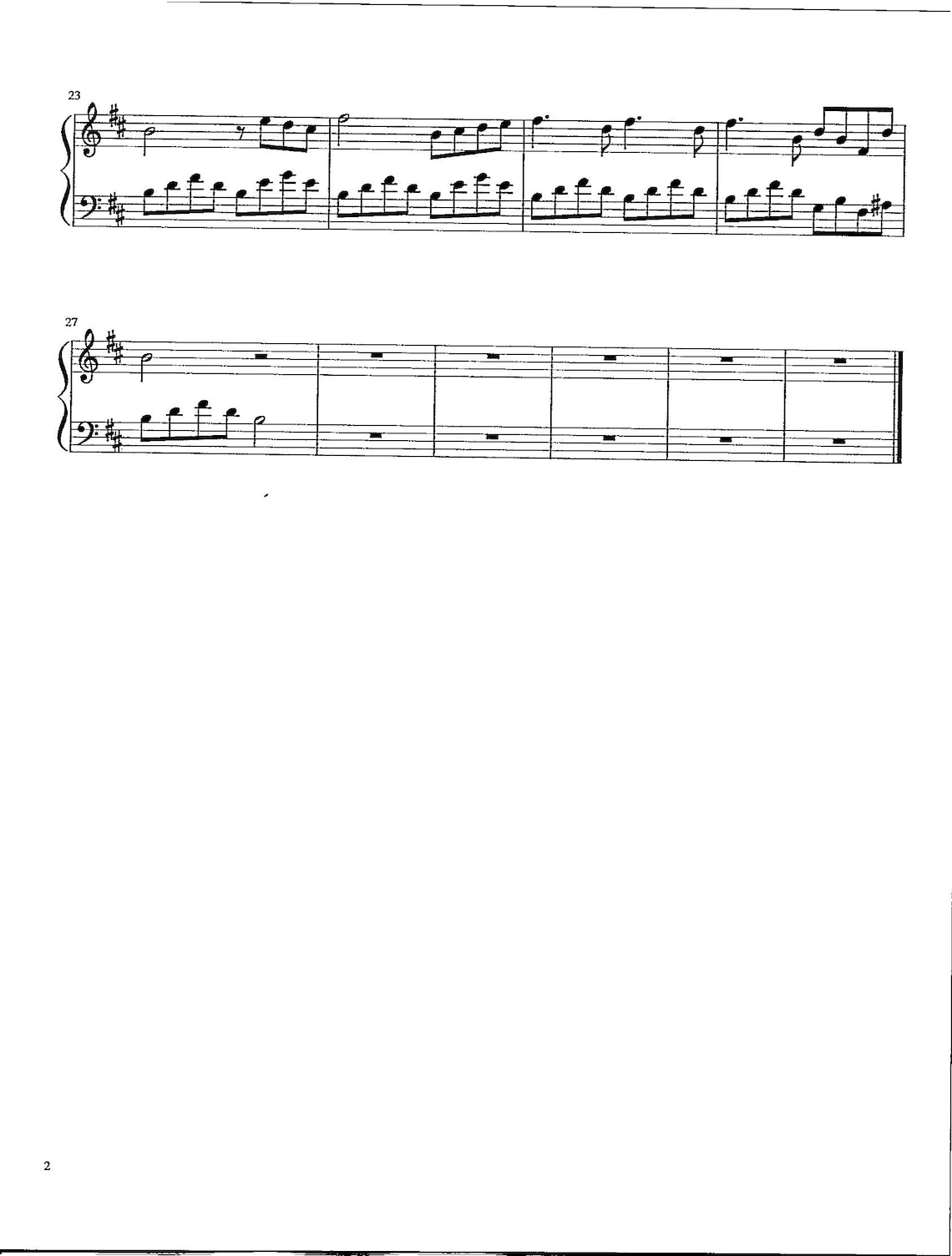 Swan Lake by Tchaikovsky - Digital Piano Solo Sheet Music - Key of D ...