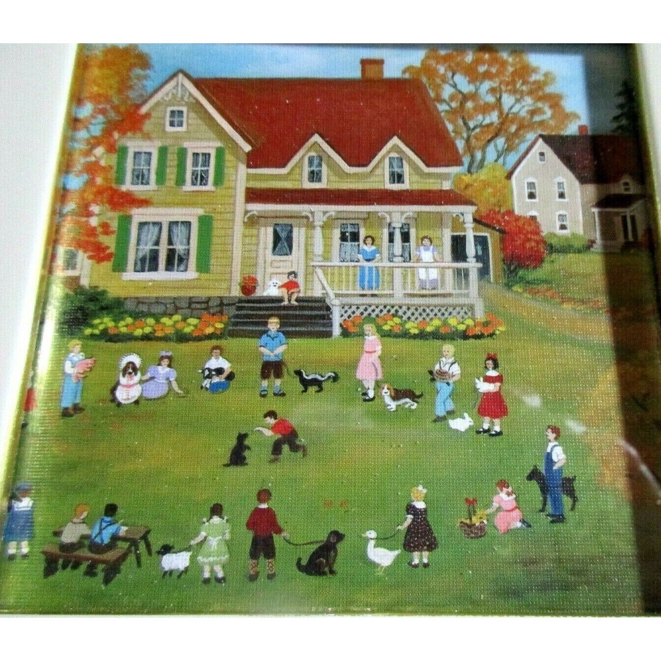 Mary Singleton Folk Art Pet Show Calendar Framed Print 4 X 4 - Etsy