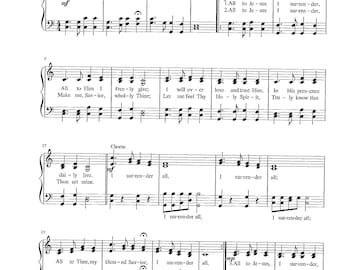 He Lives - Digital Easter Hymn Tune for Piano With Lyrics - Key of G - Etsy