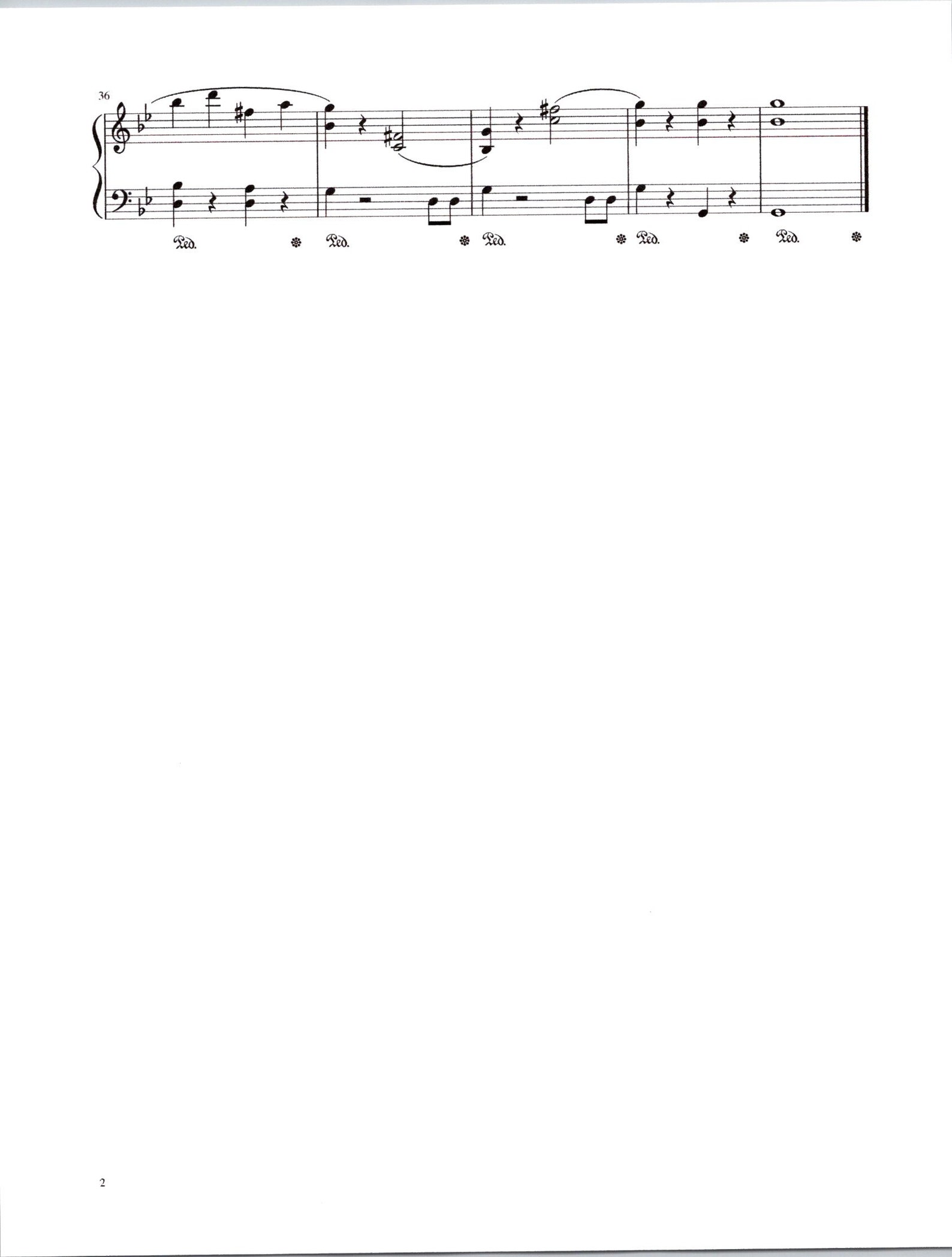 Theme From Symphony #40 Easy Piano by Mozart - Digital Sheet Music ...
