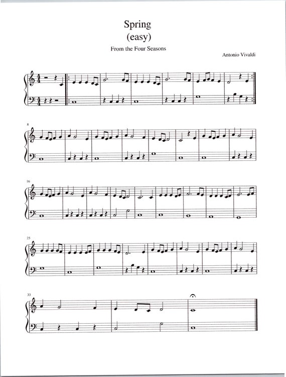 Vivaldi Spring Piano