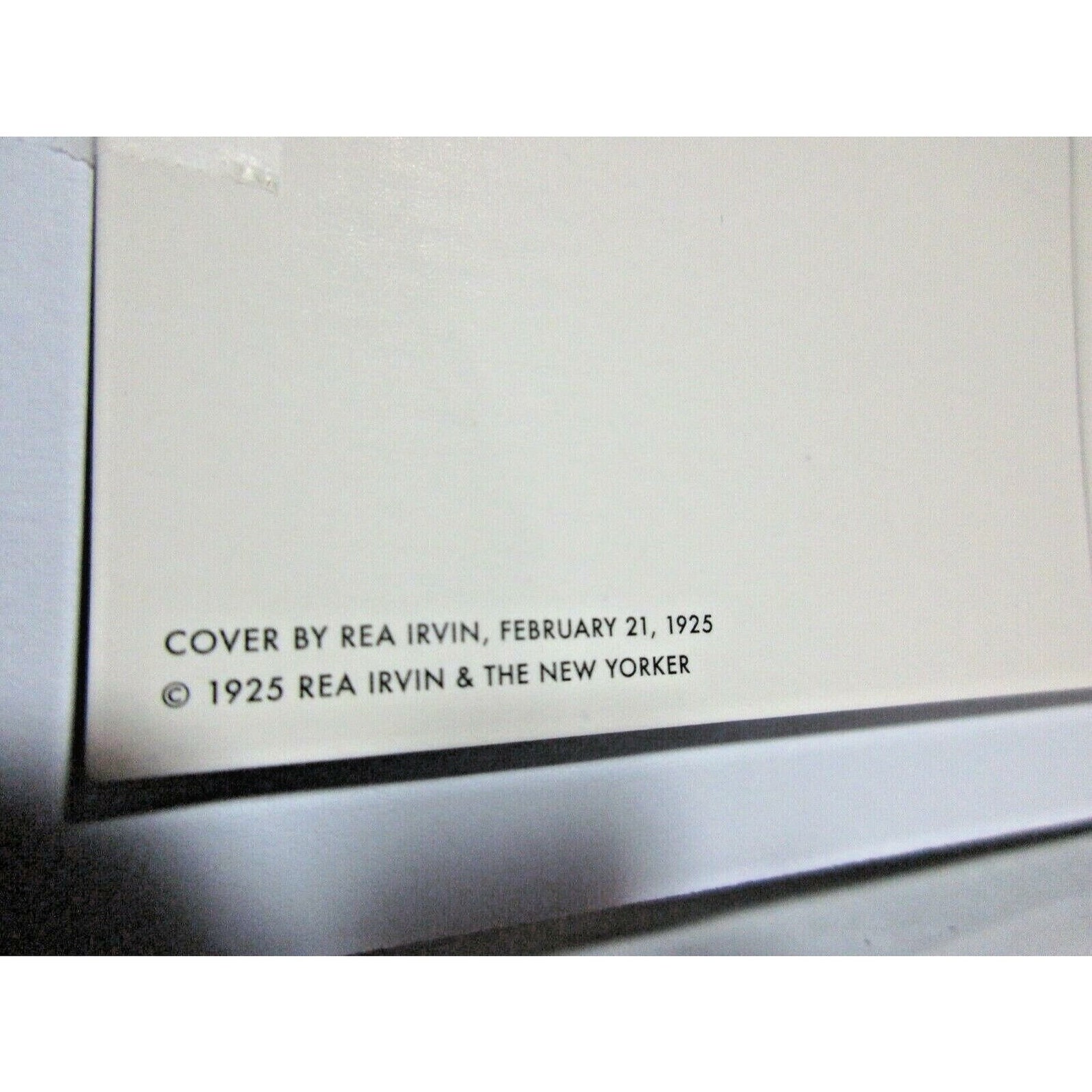 Postcard - White Matted the New Yorker Magazine Cover by Rea Irvin Feb ...