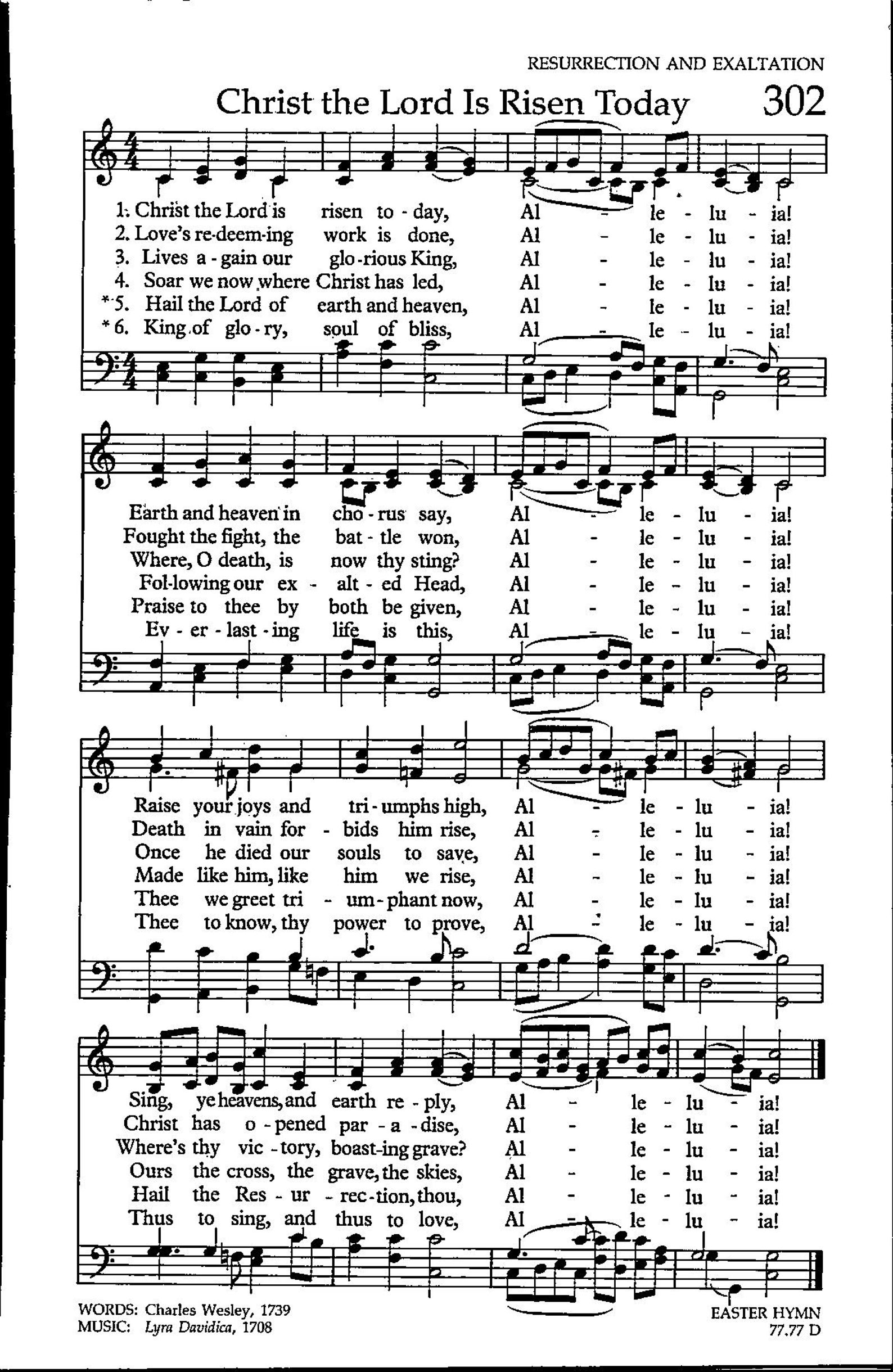 Christ the Lord is Risen Today by Charles Wesley - Digital Easter Hymn ...