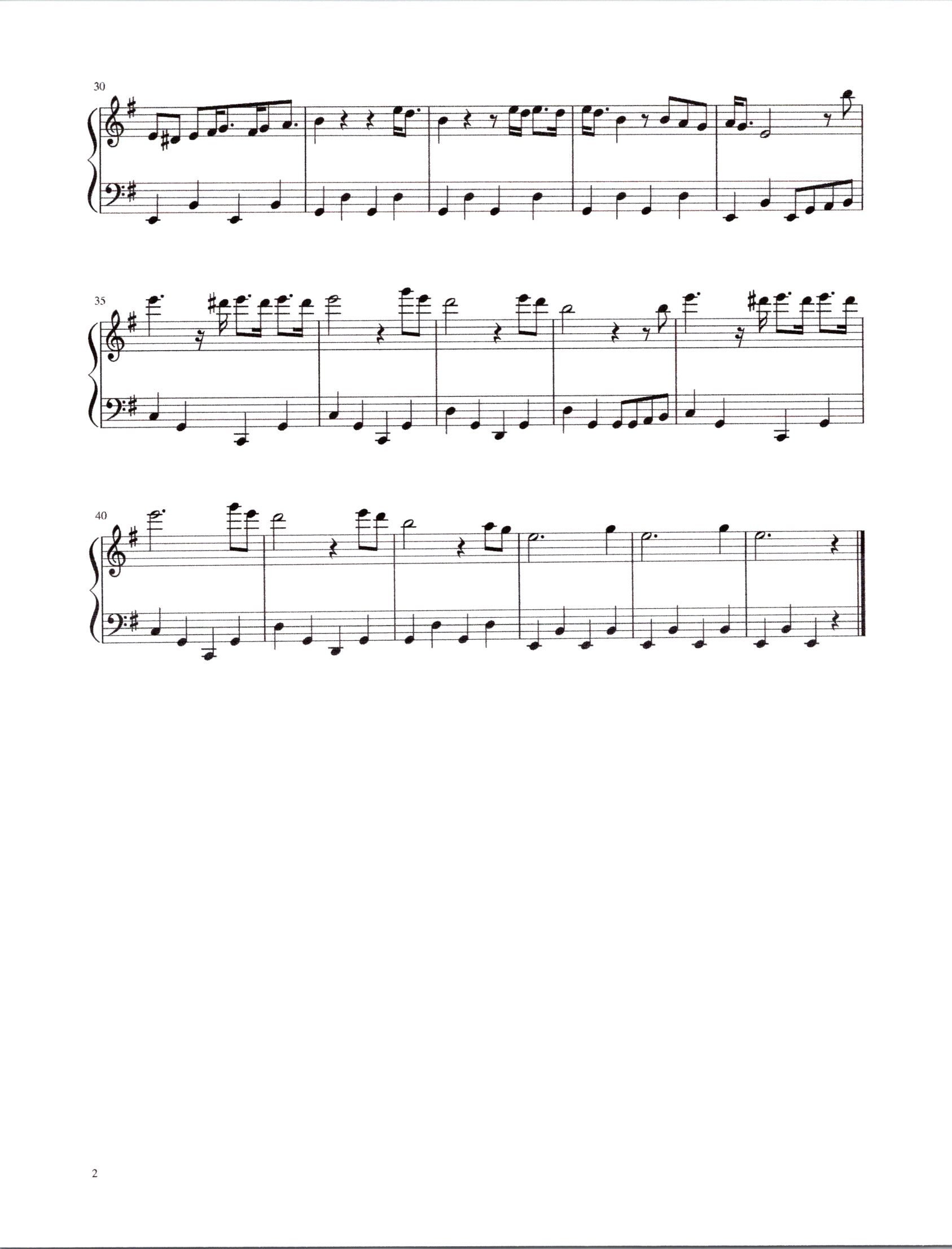 El Condor Pasa Piano Solo - Digital Sheet Music - Key of E Minor - Etsy