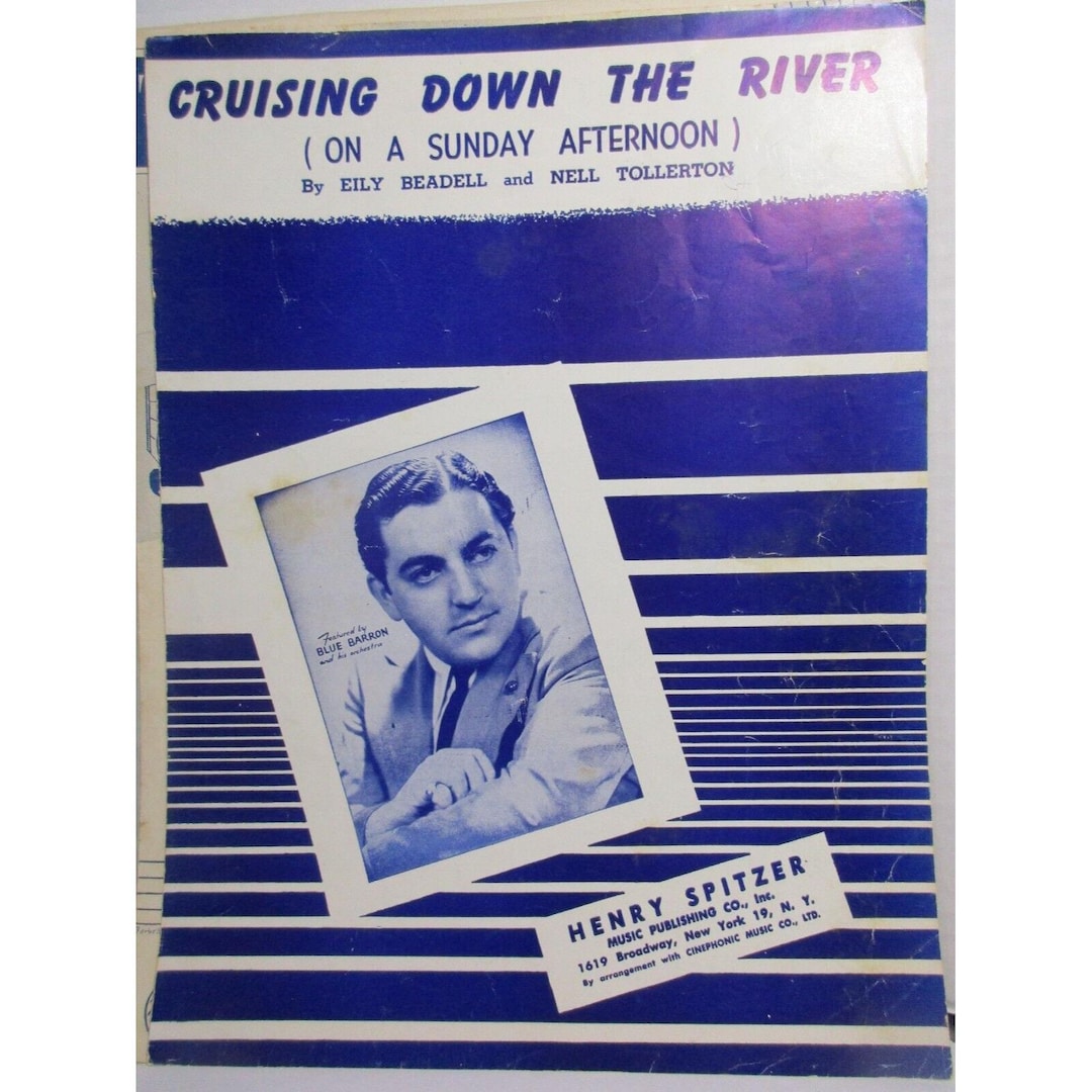 Sheet Music - Cruising Down the River on a Sunday Afternoon - 1945 ...