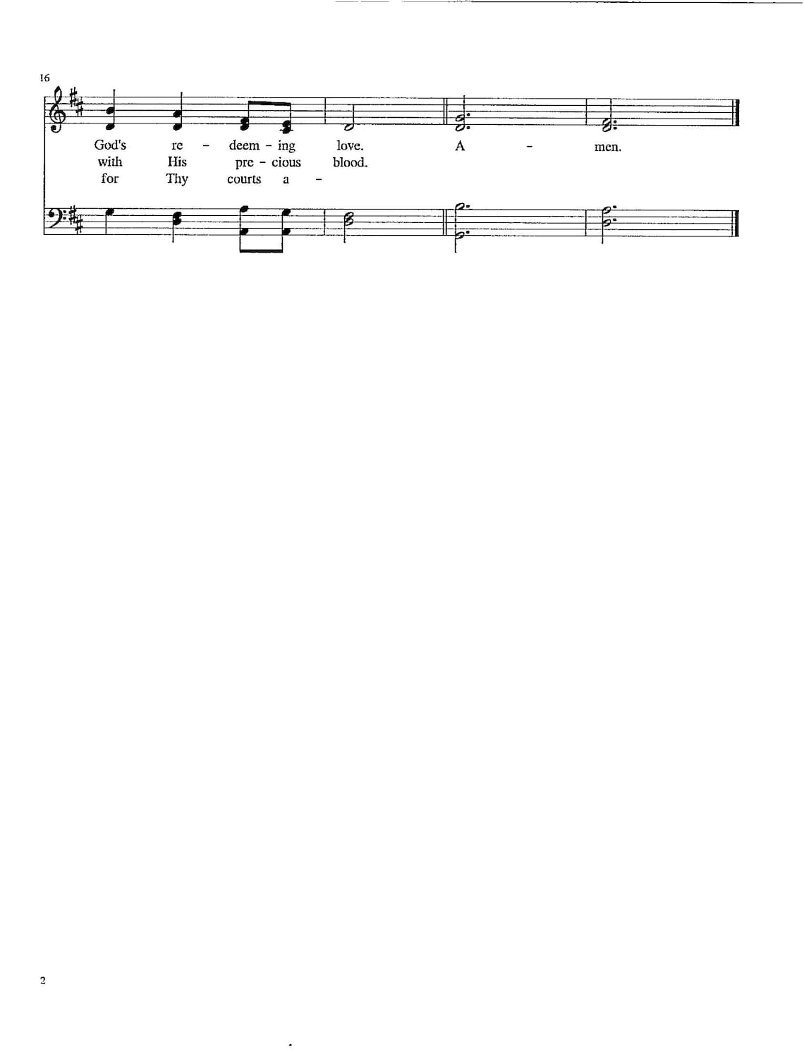 Come Thou Fount of Every Blessing - Digital Hymn Tune Piano and Lyrics ...