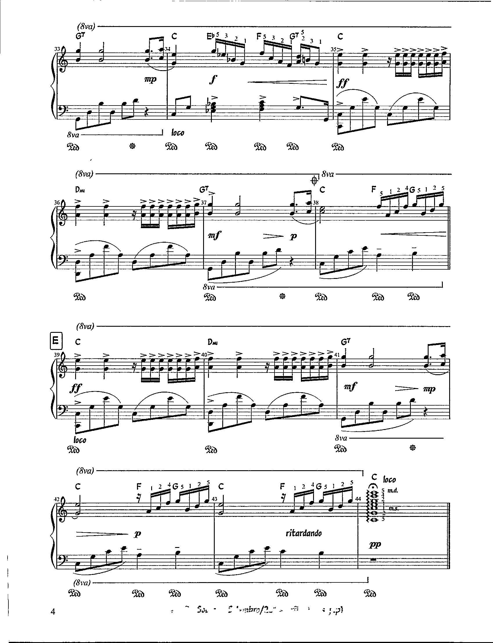 Ballade Pour Adeline - Digital Download Piano Solo Sheet Music - Key of ...