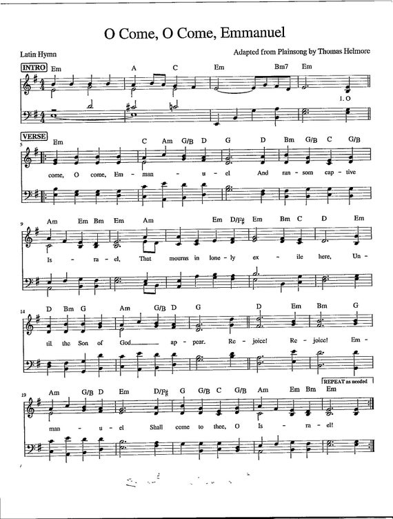 Emmanuel Christmas Hymn