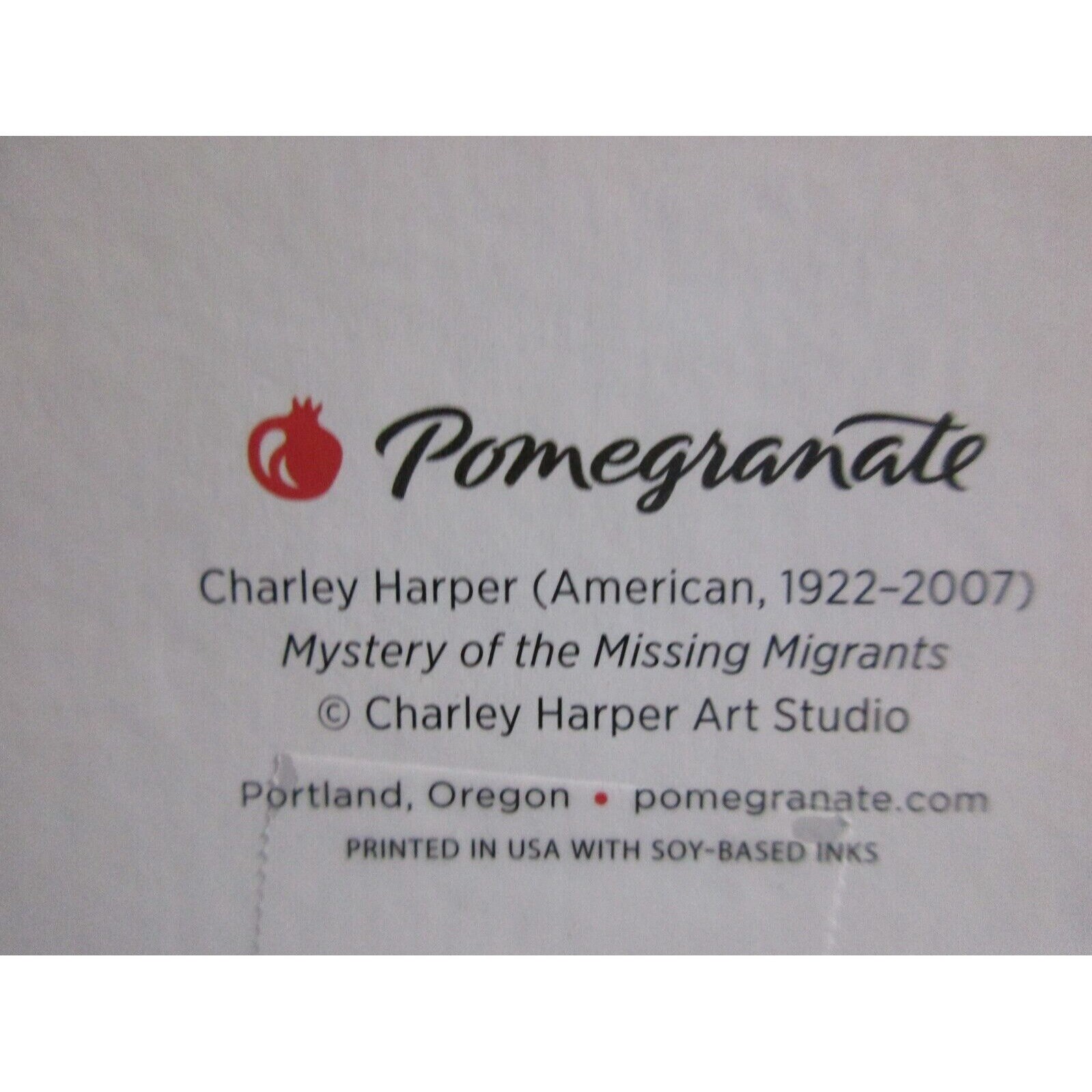 Charley Harper Mystery of the Missing Migrants White Matted Notecard 8 ...