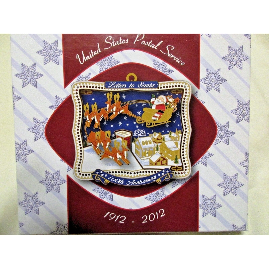 USPS 100th Anniversary Christmas Tree Decoration 1912-2012 Gift 3D ...
