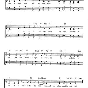 The Lighthouse - Printable Digital Download Hymn Tune - Key of C - Etsy
