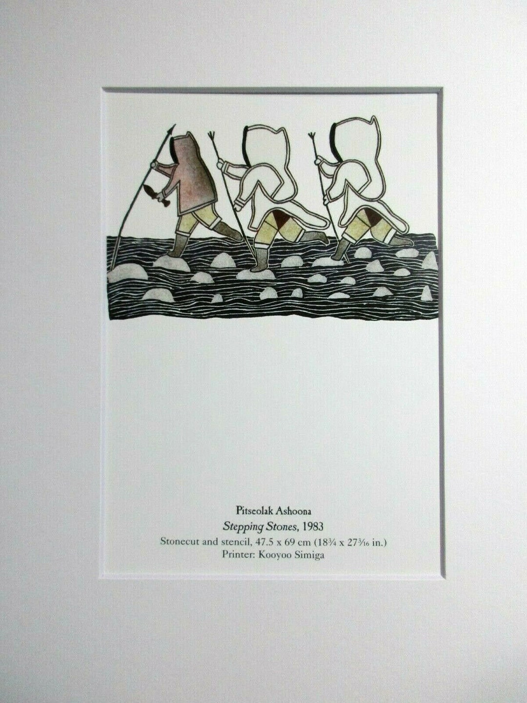 Intuit Art Print - STEPPING STONES 1983 BY Pitseolak Ashoona 8"x 10 ...