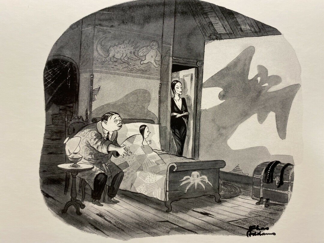 Charles Addams Postcard PHANTOM SHADOW 1946 - Etsy