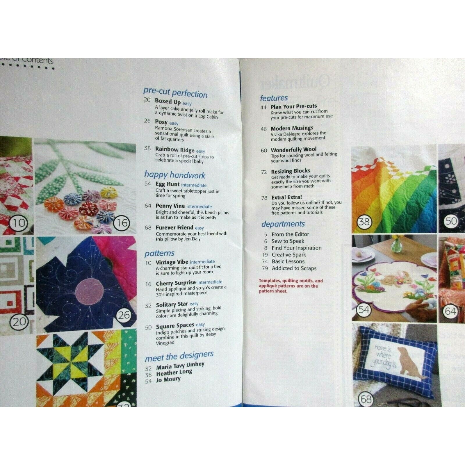 Quiltmaker Magazine March April '20 Pre-cut Patterns Sourcing Wool ...