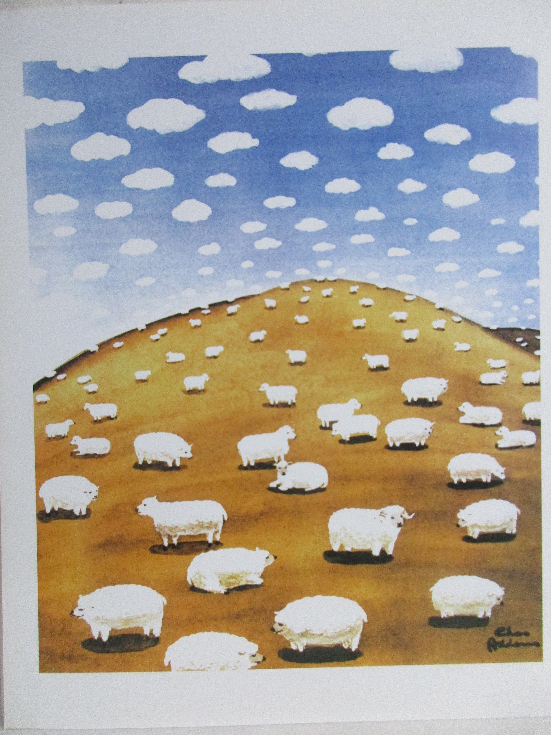 Chas Addams Counting Sheep Calendrier Cartoon Print Addams - Etsy France