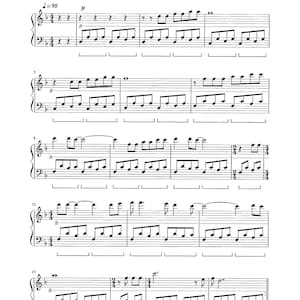 The Sound of Silence - Digital Printable Piano Solo - Key of D Minor - Etsy