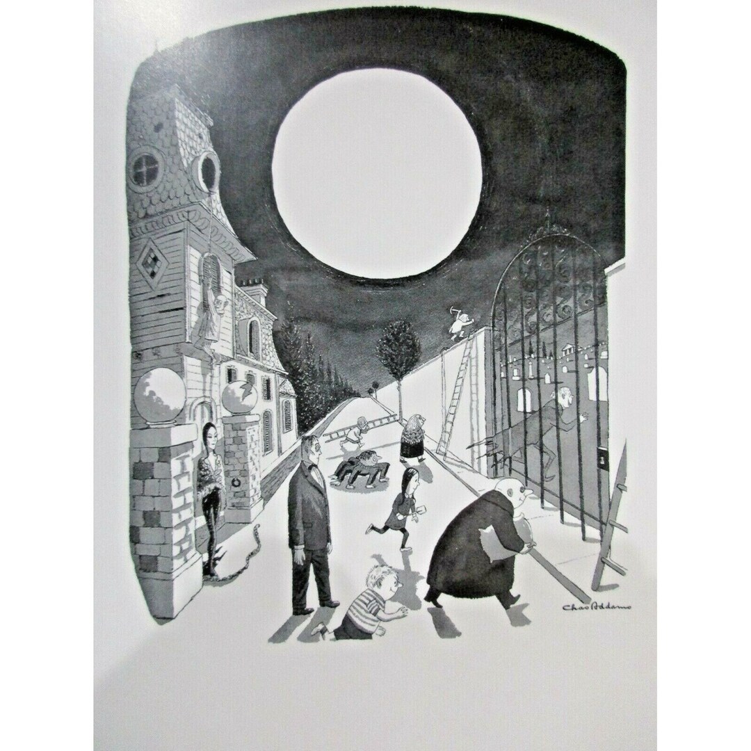 Chas Addams Card Art Print Moonshine (see Potos & Description) - Etsy