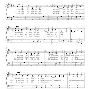 Here I Am Lord - Printable Digital Download Hymn Tune - Key of G - Etsy