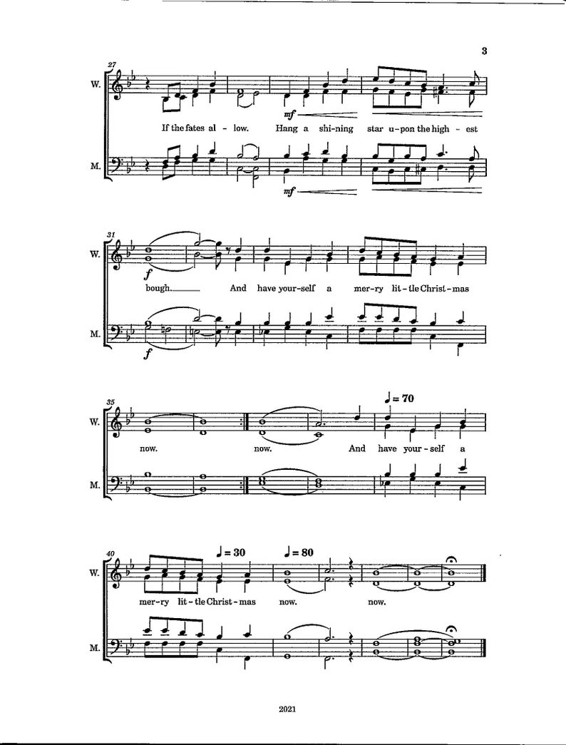 Have Yourself A Merry Little Christmas - Digital SATB Arrangement for ...